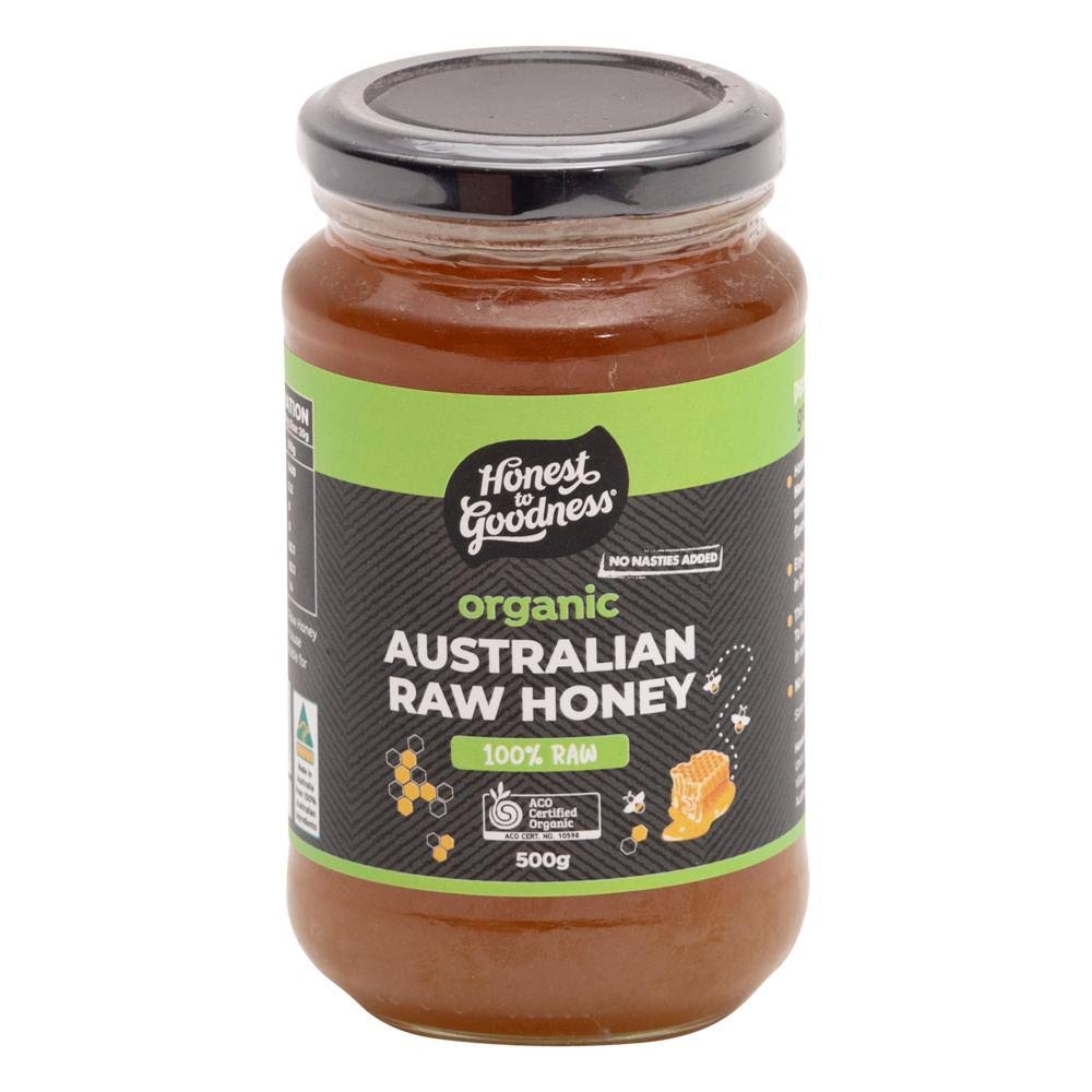 Honest to Goodness Organic Australian Raw Honey 500g | The Nature Spot