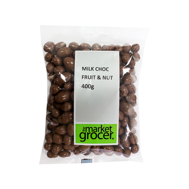 Market Grocer Milk Choc Fruit & Nuts 400g | The Nature Spot
