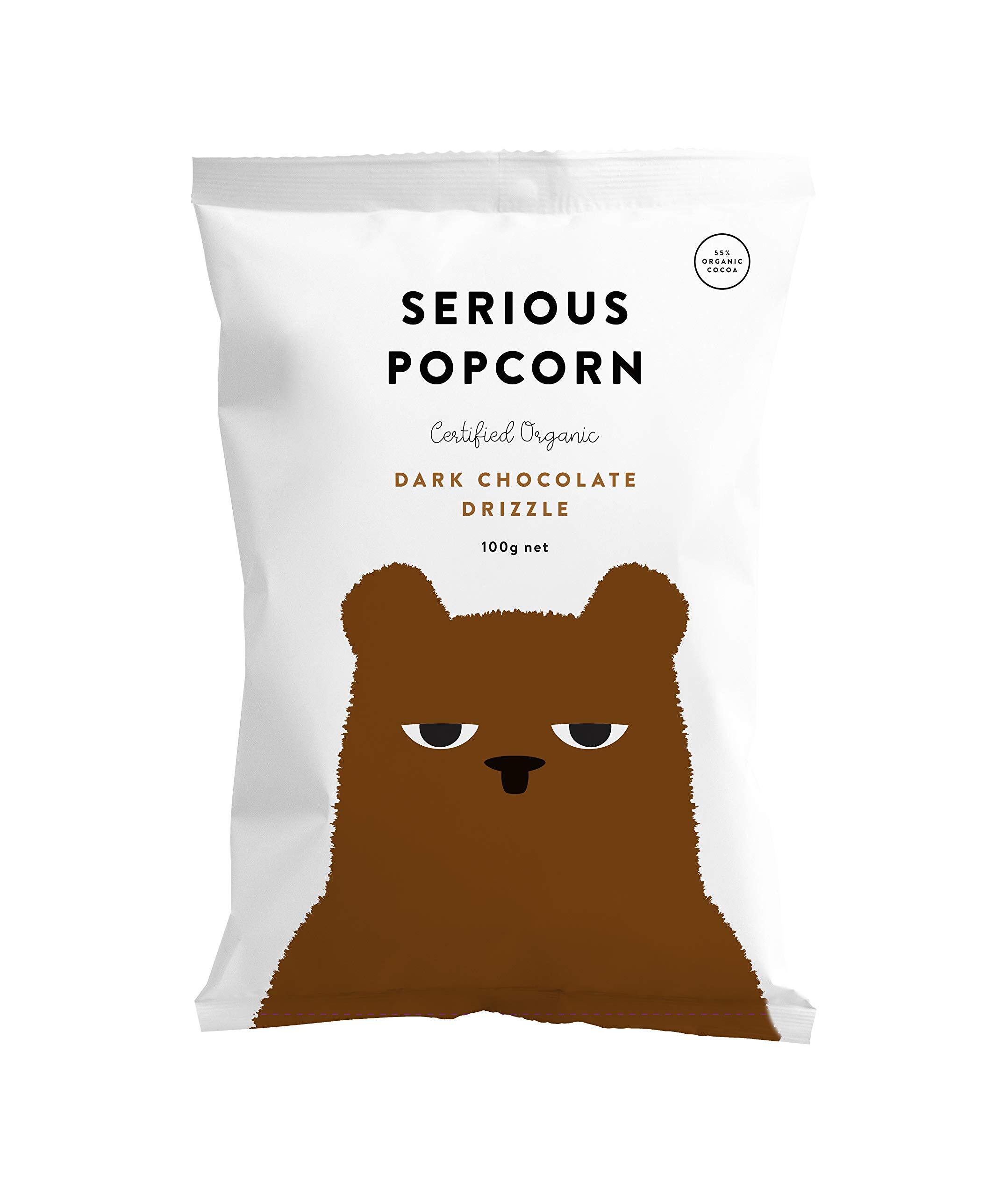 Serious Popcorn Dark Choc Drizzle 100g | The Nature Spot